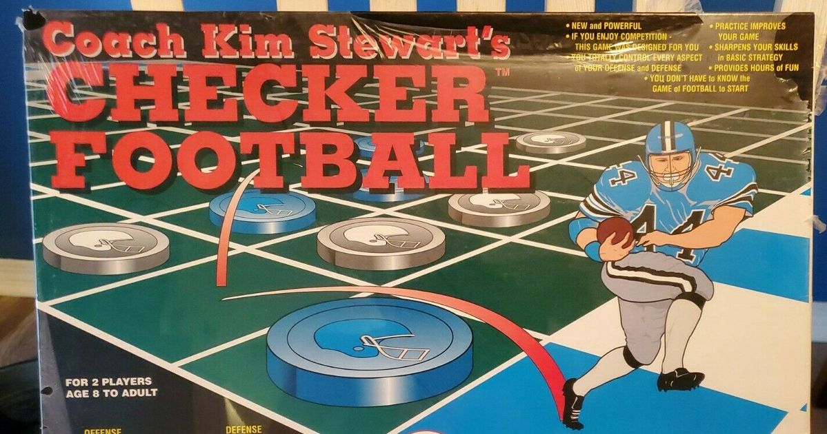 Coach Kim Stewart's Checker Football | Board Game | BoardGameGeek