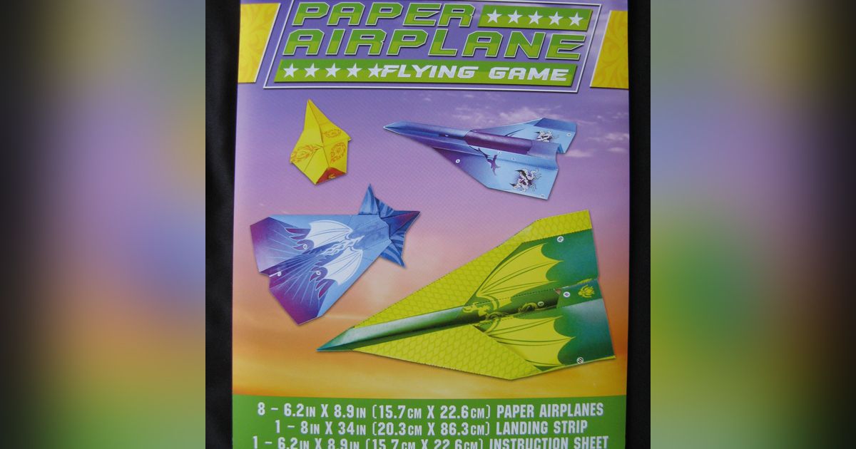 Paper Airplane Flying Game | Board Game | BoardGameGeek