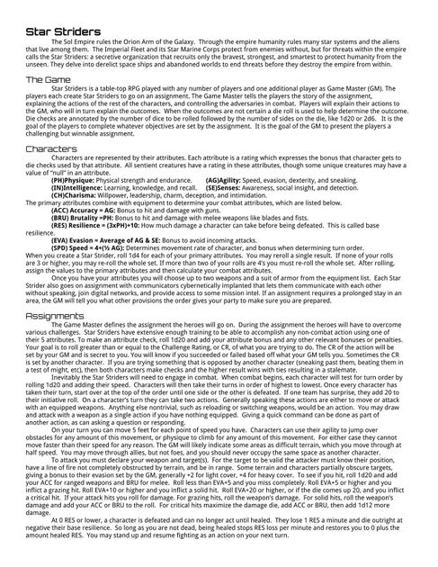 Star Striders | RPG Item | BoardGameGeek