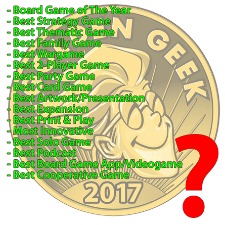 Golden Geek Awards 2017 predictions | All for your games ♛ - CLOSED ...