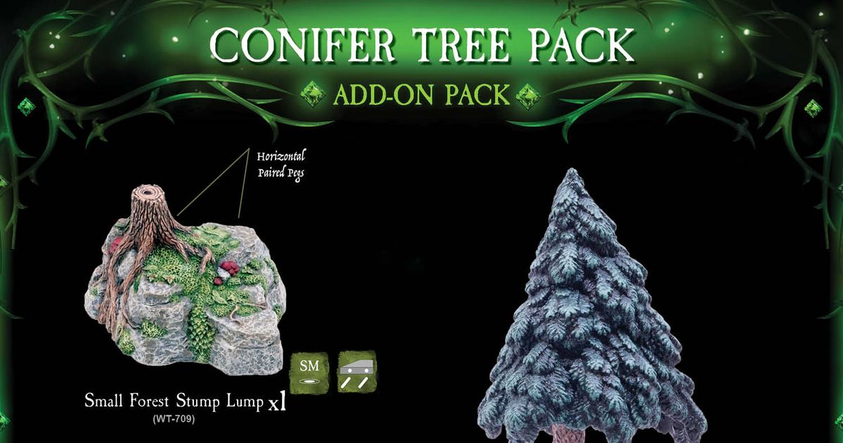 Conifer Tree Pack | RPG Item | RPGGeek