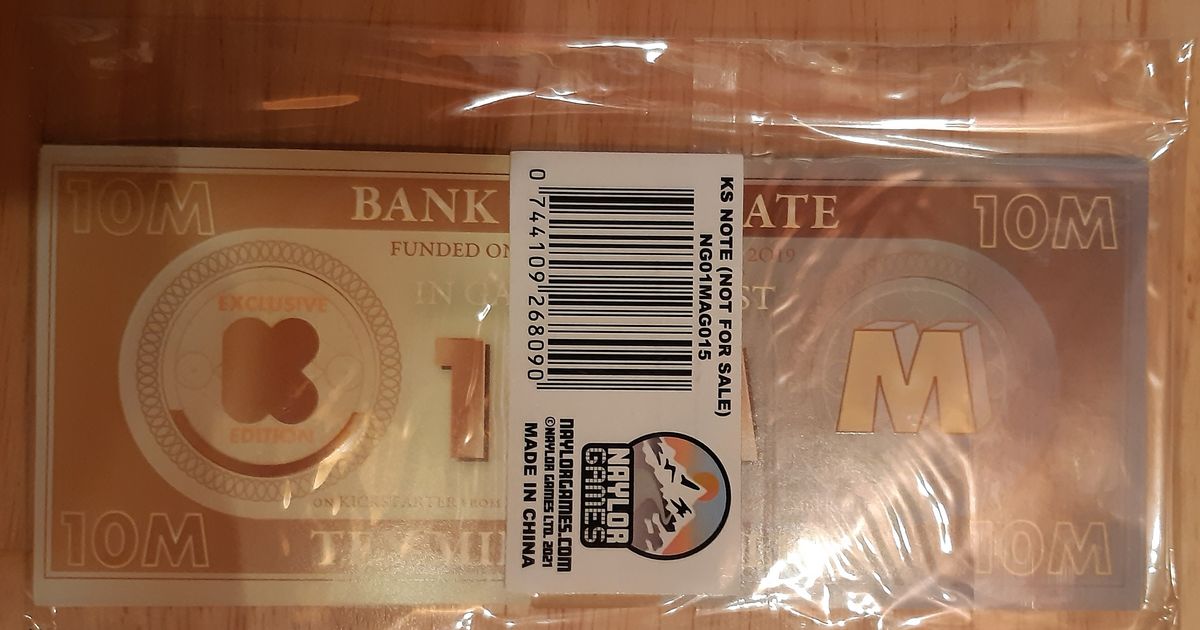 Magnate: The First City – KS Note | Board Game Accessory | BoardGameGeek