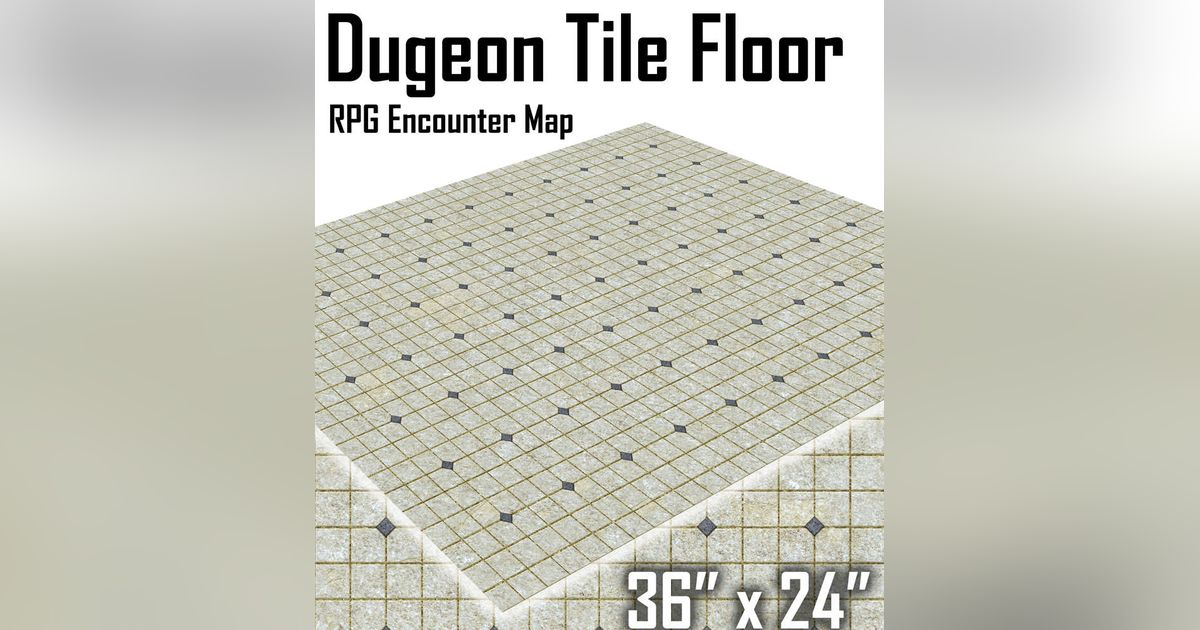 Dungeon Tile Floor 36" x 24" RPG Encounter Map | RPG Item | RPGGeek