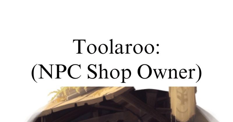 Toolaroo (NPC Shop Owner) | RPG Item | RPGGeek
