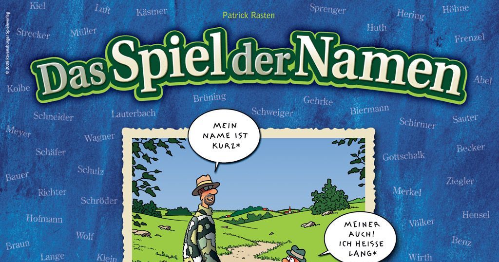 Das Spiel der Namen | Board Game | BoardGameGeek