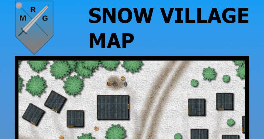 Snow Village Map | RPG Item | RPGGeek