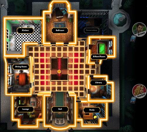 cluedo board layout
