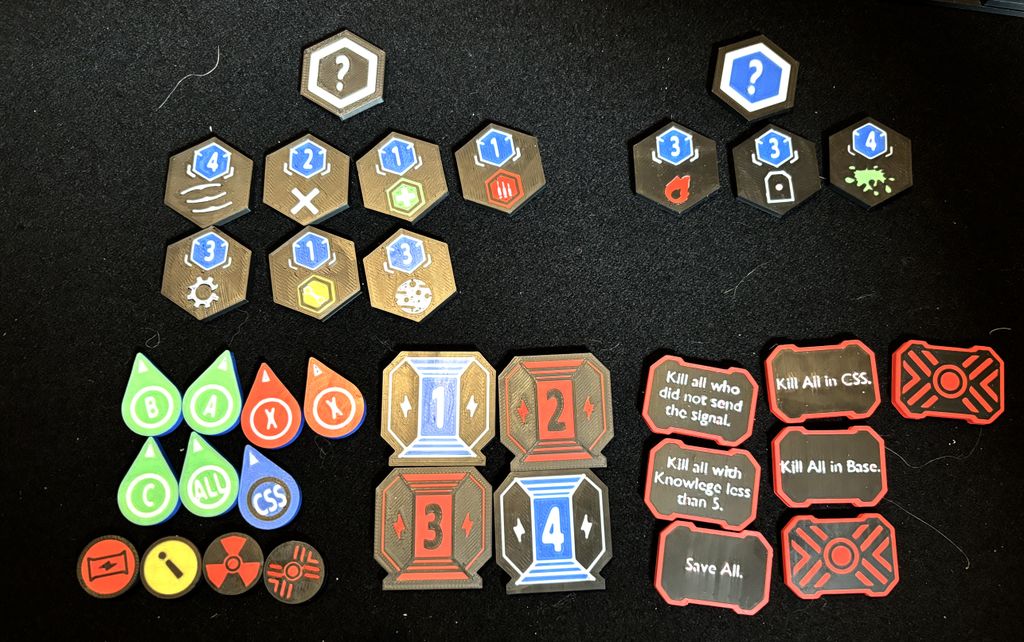 3D printed tokens | Nemesis: Lockdown