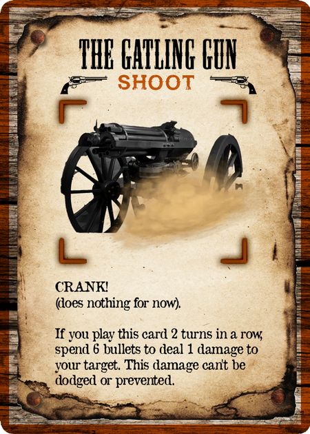 Gunfighter: The Gatling Gun Promo Card | Board Game | BoardGameGeek