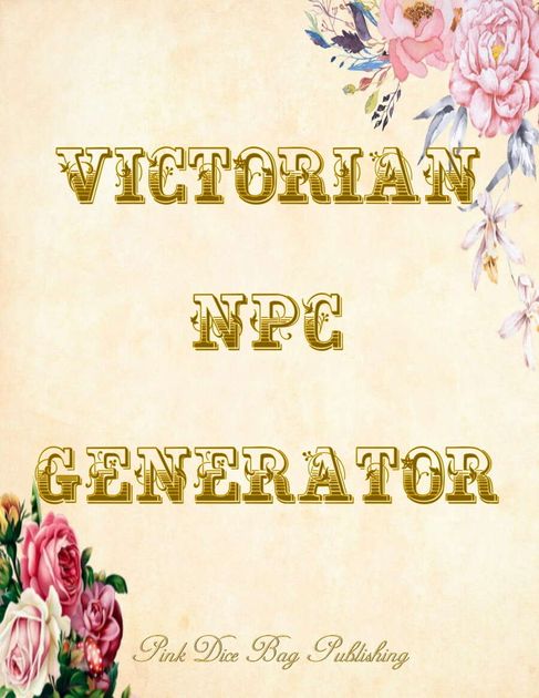 Victorian NPC Generator | RPG Item | RPGGeek