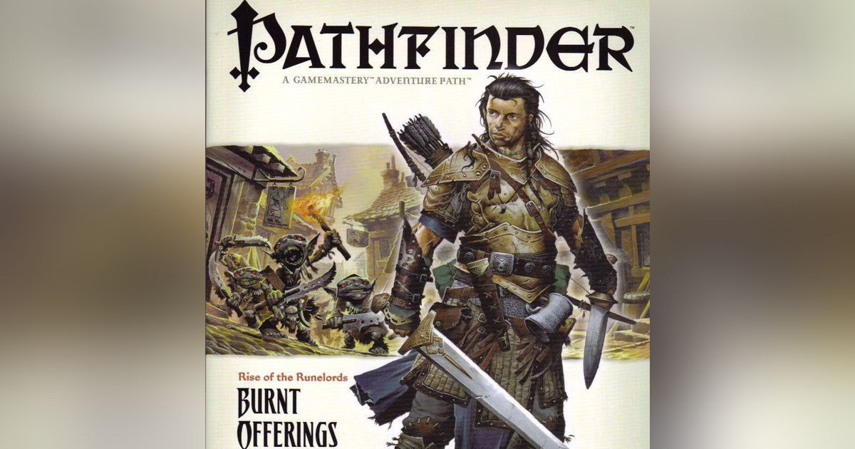 Pathfinder #001: Burnt Offerings | RPG Item | BoardGameGeek
