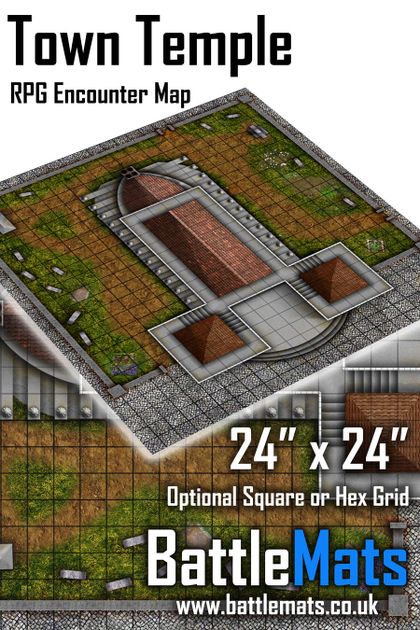 Town Temple RPG Encounter Map | RPG Item | RPGGeek