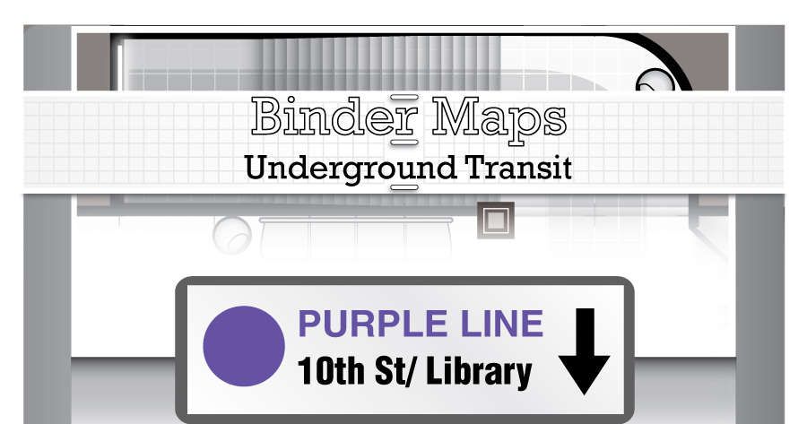 BinderMaps: Underground Transit - Purple Line 10th St/Library | RPG ...