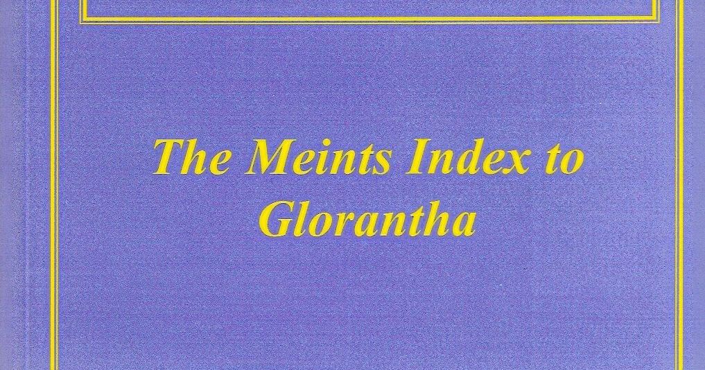 The Meints Index to Glorantha | RPG Item | RPGGeek