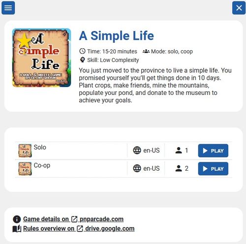 Now available on VirtualTabletop.io! | A Simple Life