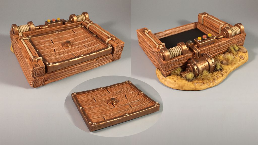 Painting the Mining Lift & Death Gate Sentinel | Scott's Corner | RPGGeek