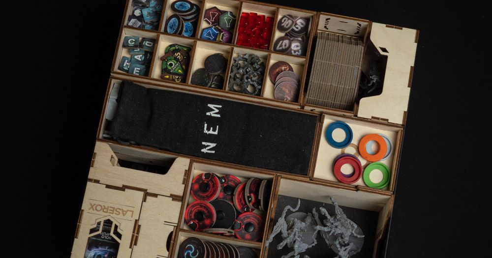 Nemesis: Lockdown – Laserox Organizer | Board Game Accessory | BoardGameGeek