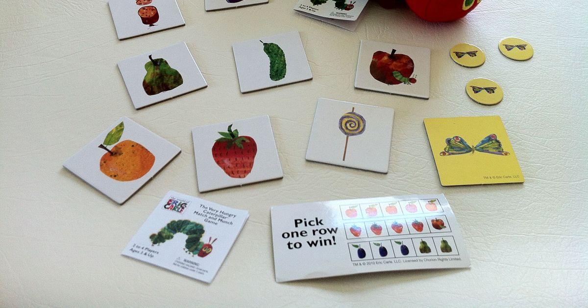 The Very Hungry Caterpillar Match and Munch Game | Board Game ...
