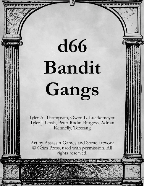 d66 Bandit Gangs | RPG Item | RPGGeek