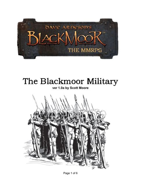 The Blackmoor Military | RPG Item | RPGGeek