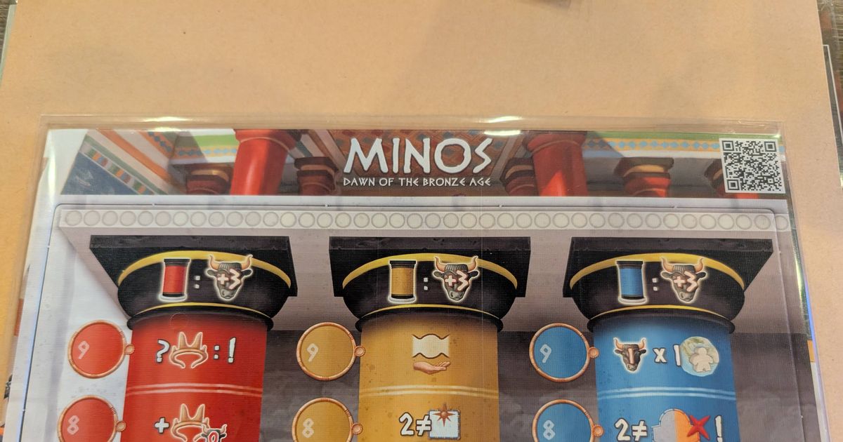 Minos: Dawn of the Bronze Age – Expanded Progress Tracks Promo | Board ...