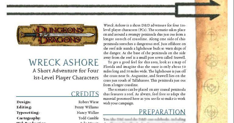 Wreck Ashore | RPG Item | RPGGeek