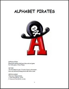 Alphabet Pirates | Board Game | BoardGameGeek