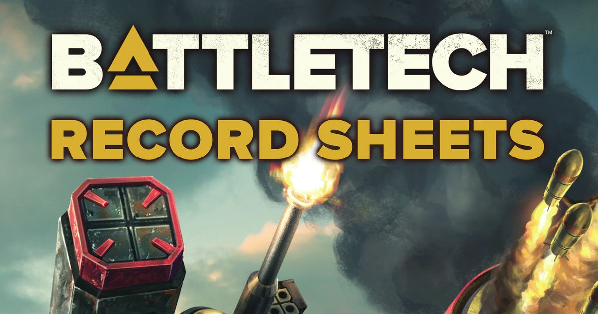 Battletech: Record Sheets – Dark Age | Board Game | BoardGameGeek