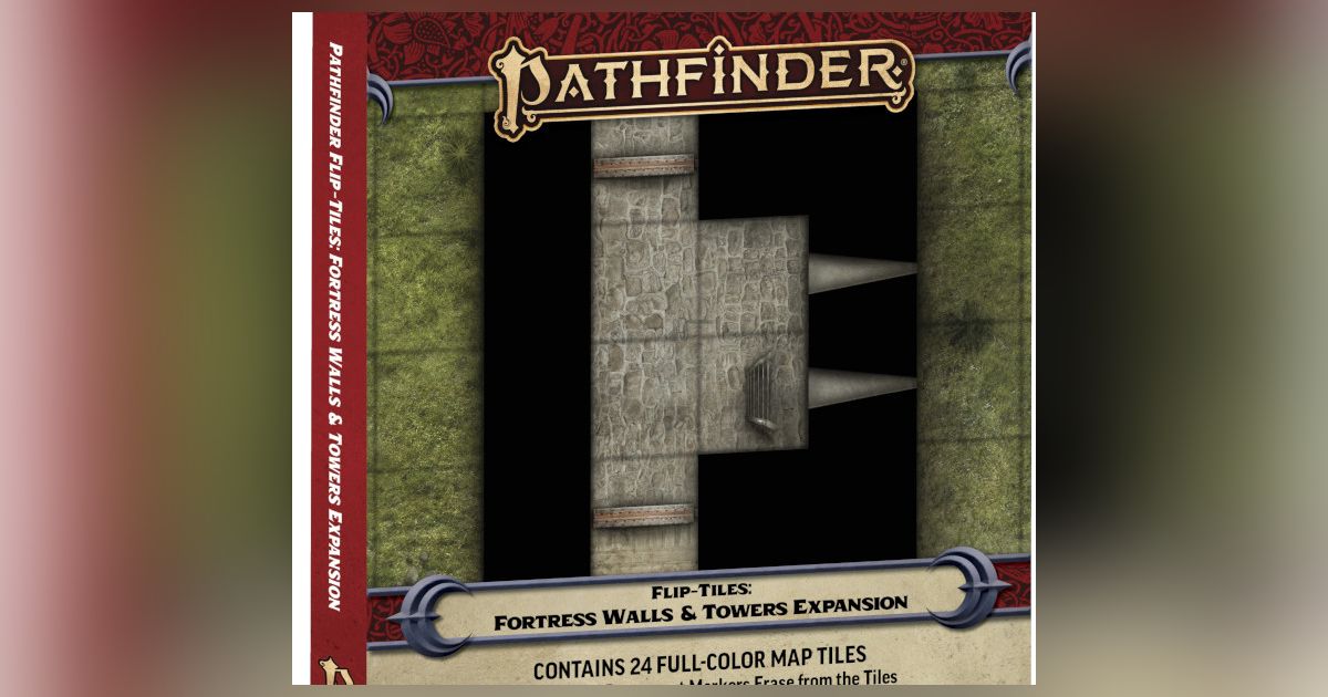 Pathfinder Flip-Tiles: Pathfinder Flip-Tiles: Fortress Walls & Towers Expansion | RPG Item | RPGGeek
