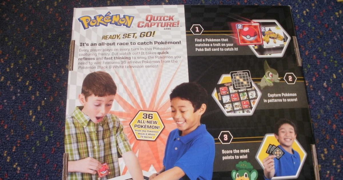 Pokemon Quick Capture! | Board Game | BoardGameGeek