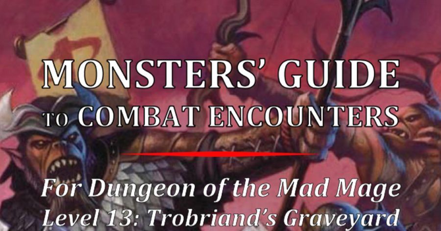 Monsters' Guide to Combat Encounters: Waterdeep: Dungeon of the Mad ...