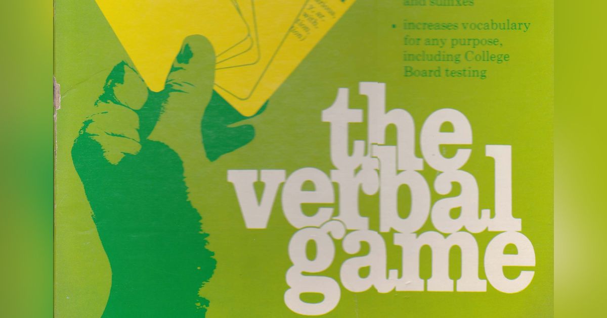 The Verbal Game | Board Game | BoardGameGeek