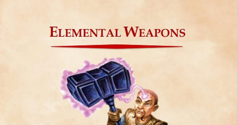Elemental Weapons | RPG Item | RPGGeek