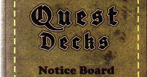Quest Decks: The Notice Board | RPG Item | RPGGeek
