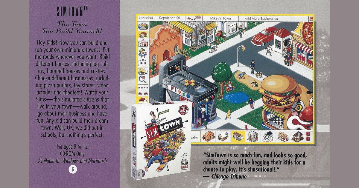 SimTown | Video Game | BoardGameGeek