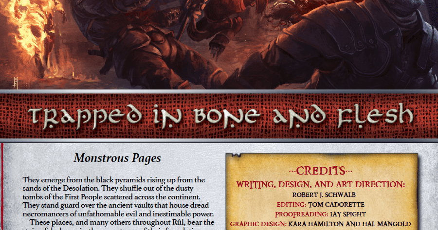 Trapped in Bone and Flesh | RPG Item | RPGGeek