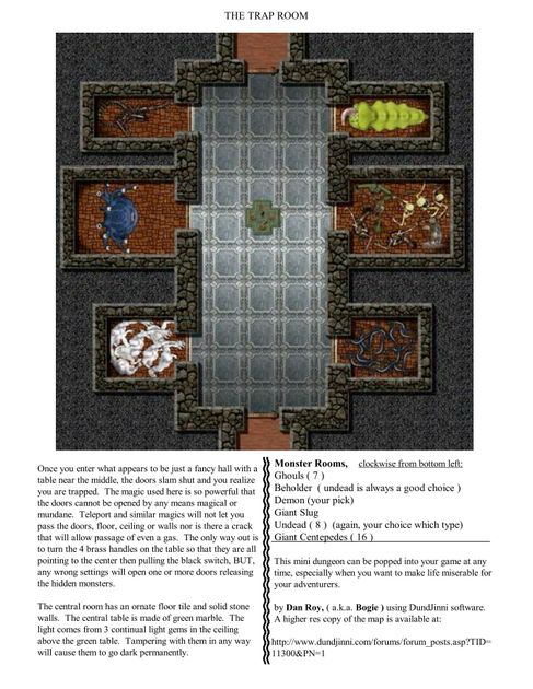 The Trap Room | RPG Item | RPGGeek