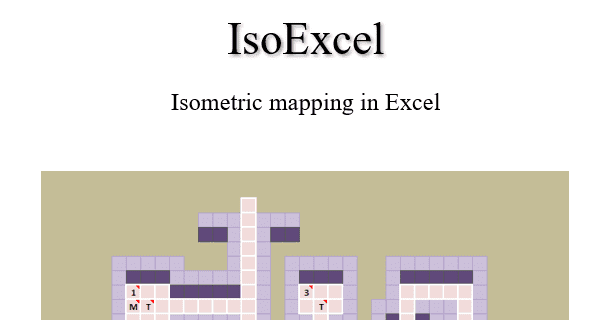 IsoExcel | Pseudo-Isometric mapping in Excel | RPG Item | RPGGeek