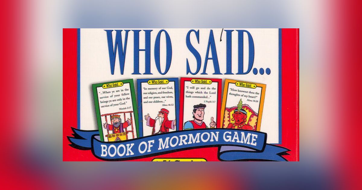 Who Said... Book of Mormon Game | Board Game | BoardGameGeek