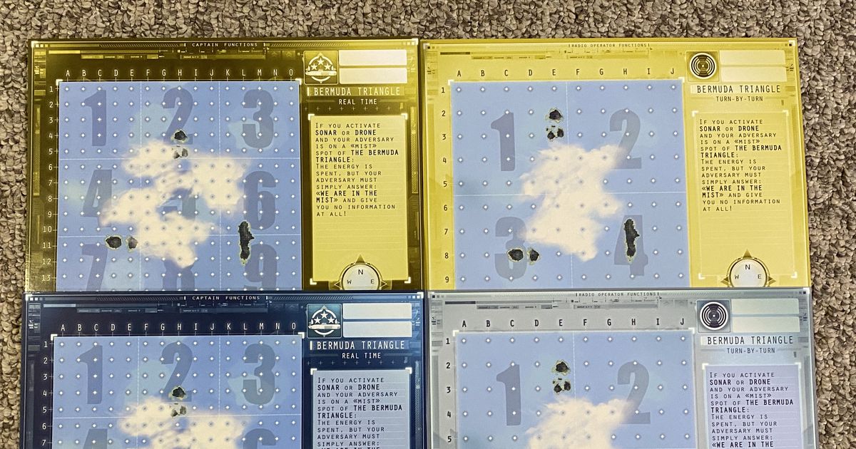 Captain Sonar: Bermuda Triangle Map | Board Game | BoardGameGeek