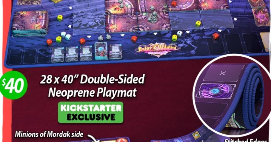 Valor & Villainy: Playmat | Board Game Accessory | BoardGameGeek