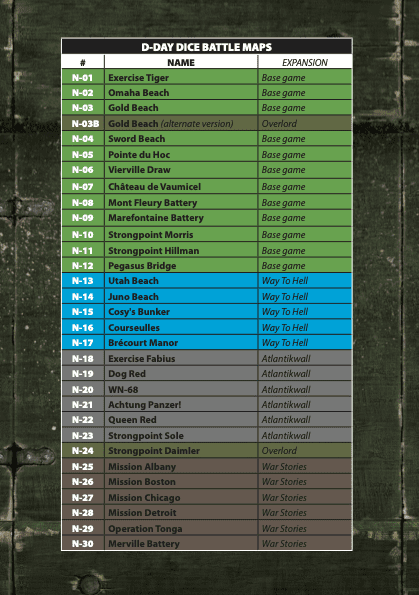 Boards/Map Inventory? | D-Day Dice (Second Edition)