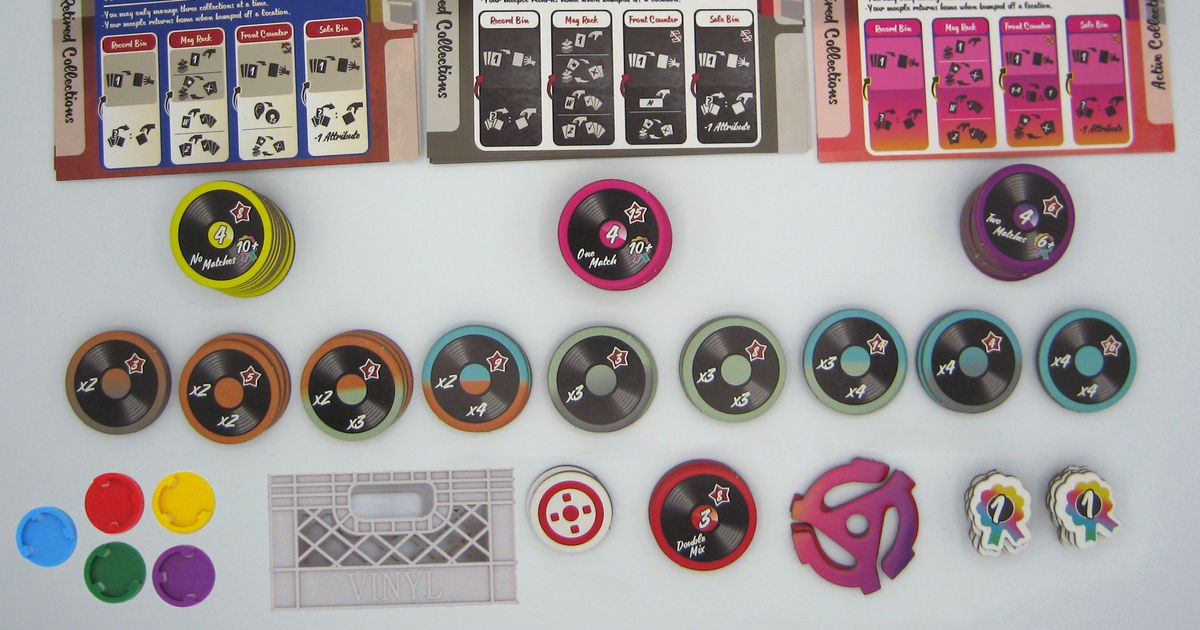 Vinyl: Gold Edition – Upgrade Pack | Board Game Accessory | BoardGameGeek