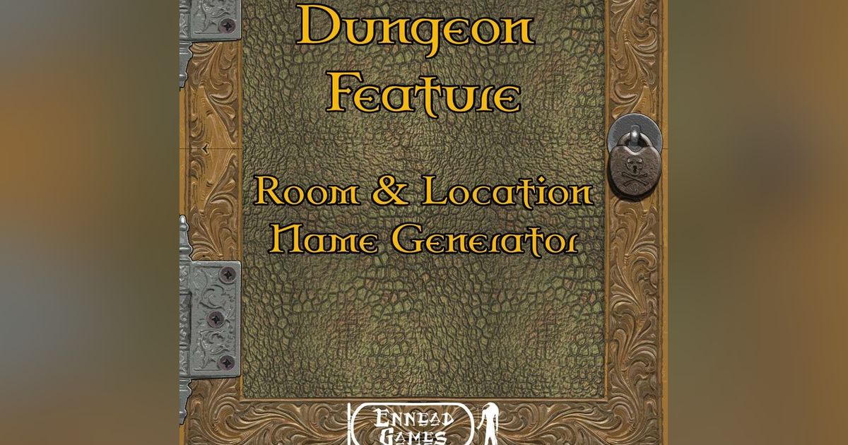 Dungeon Feature Volume 02: Room & Location Name Generator | RPG Item ...