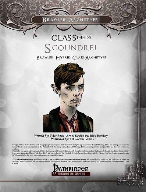 CLASSifieds: Scoundrel (Brawler Hybrid Class Archetype) | RPG Item ...