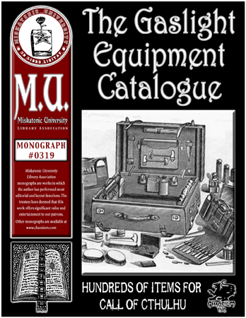 The Gaslight Equipment Catalogue | RPG Item | RPGGeek