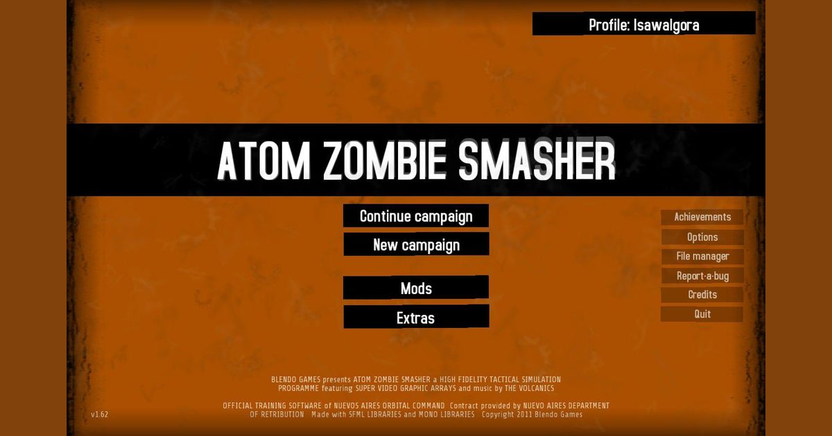 Sample Export of Completed Game | Atom Zombie Smasher