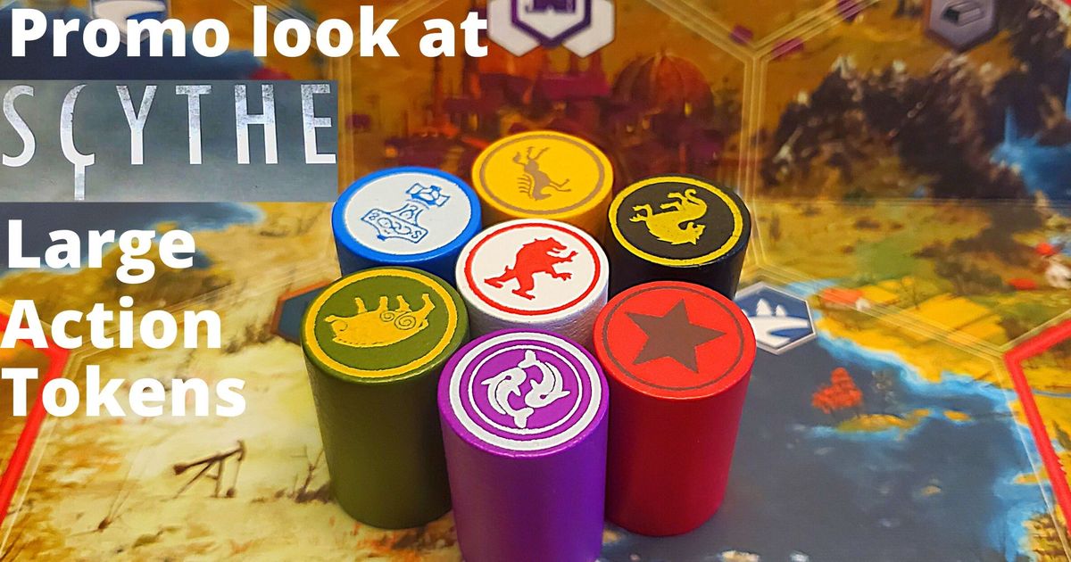 Scythe: Large Action Tokens | Board Game Accessory | BoardGameGeek