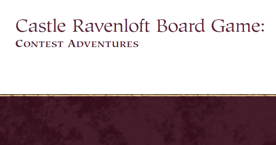Dungeons & Dragons: Castle Ravenloft Board Game – Contest Adventures ...