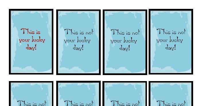 This Is Your Lucky Day | Board Game | BoardGameGeek